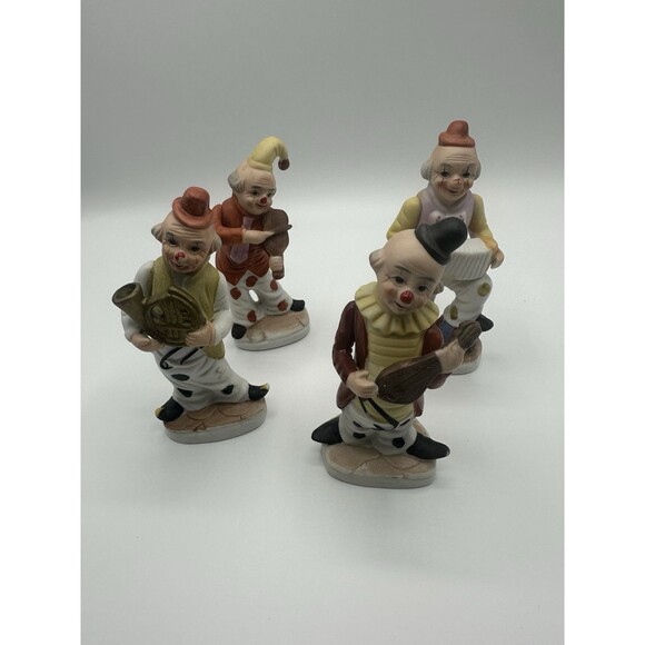 Unbranded | Accents | Vintage Porcelain Clown Figurines Musical Circus ...